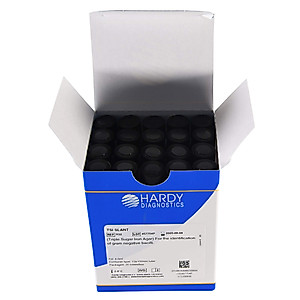 TSI (Triple Sugar Iron) Agar Slant, for the Identification of Enteric Bacteria, 4ml Fill, 13x100mm Tube, Order by the Package of 20, by Hardy Diagnostics