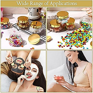 Mumufy Clear Plastic Jars with Lids Round Plastic Containers Empty Travel Containers for Creams Refillable Cosmetic Jars for Lotions Body Scrub Body Butter(36 Pcs,5 oz)