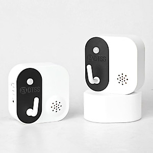 Generic Smart Key Hook with Human Body Sensing Voice Reminder, Personalized Voice Recordings, Multifunctional Reminder (Batteries not Included), White and Black