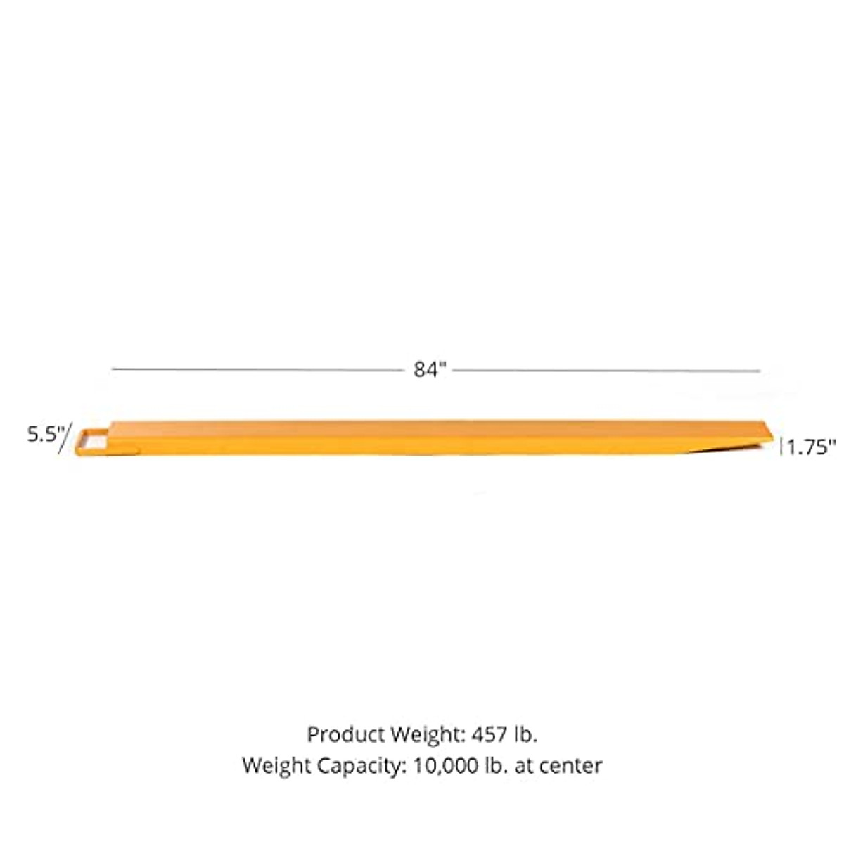 Titan Attachments Pallet Fork Extensions for Forklifts and Loaders, 84" x 5.5"