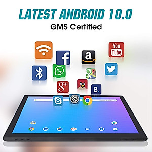 CWOWDEFU 10 Inch Tablet with Case Included, Android Tablet 3GB RAM 32GB Touchscreen Tablette Computer WiFi Tabletas 10.1 inch Tablet Kids (Black)