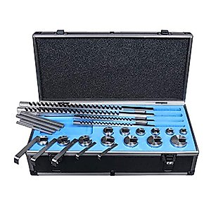 Accusize Industrial Tools No.70 Metric Hss Keyway Broach Set, 4 mm, 5 mm, 6 mm and 8 mm Keyway Size, Style B and C, 5100-0070