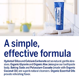 Dr. Bronner’s - All-One Toothpaste (Peppermint, 5 Ounce) - 70% Organic Ingredients, Natural and Effective, Fluoride-Free, SLS-Free, Helps Freshen Breath, Reduce Plaque, Whiten Teeth, Vegan