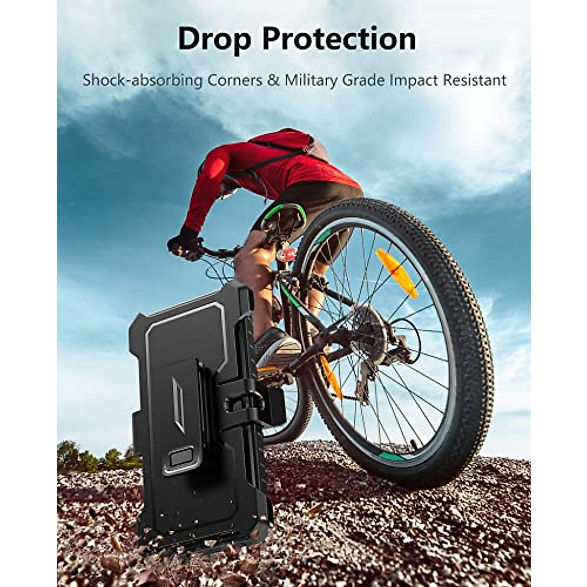 SOiOS for Samsung Galaxy A03s Case: Military Grade Drop Proof Protection Cell Phone Holster Cover | Heavy Duty Protective Rugged Cases with Kickstand | Durable Matte Textured Shockproof TPU Protector
