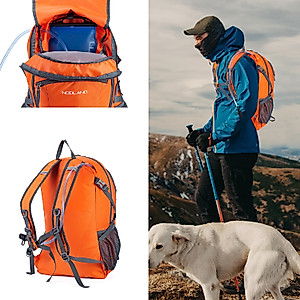 Sharkborough NODLAND Light Weight Packable Backpack Hiking 45L Foldable Water-Resistant Daypack Hydration Rucksack