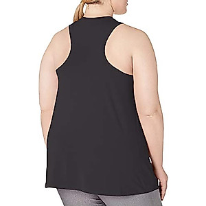 Amazon Essentials Women's Tech Stretch Racerback Tank Top (Available in Plus Size), Black, 3X