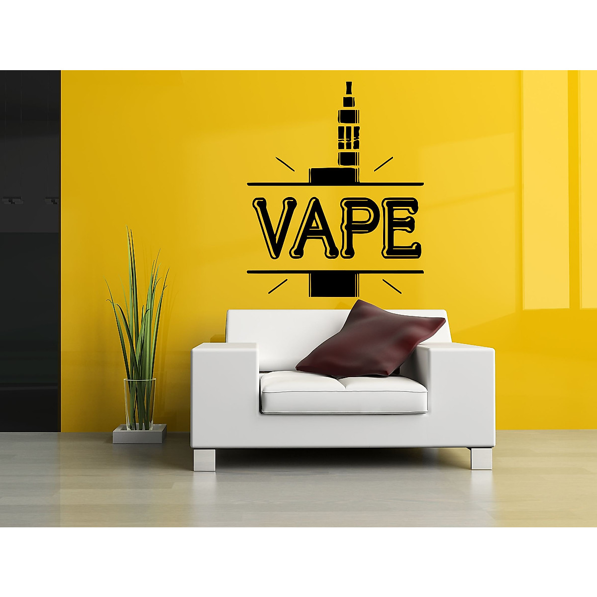 Wall Vinyl Sticker Decal Vaporizer Vape Pen Store Shop Smoke E Cigarettes Liquid Coil Indoor Outdoor Sign Logo SA724