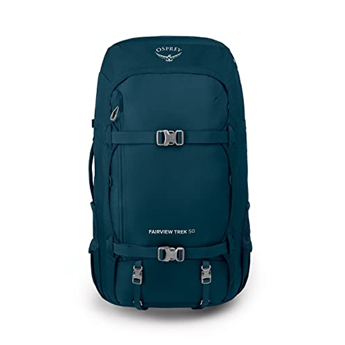 Osprey Fairview Trek 50 Women's Travel and Backpacking Backpack, Night Jungle Blue