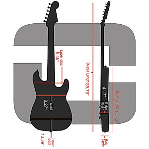 Crossrock Hardshell Arch Top Wood Case fits Les Paul Electric Guitars-Brown(CRW620LBR)