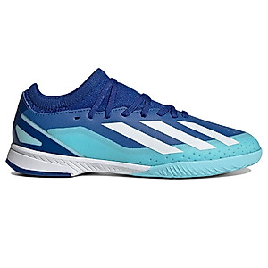 adidas Kids Boys X Crazyfast.3 Indoor Soccer Cleats Indoor - Blue - Size 12.5 M