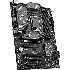 MSI B760 Gaming Plus WiFi Gaming Motherboard (Supports 12th/13th Gen Intel Processors, LGA 1700, DDR5, PCIe 4.0, M.2, 2.5Gbps LAN, USB 3.2 Gen2, Wi-Fi 6E, ATX)