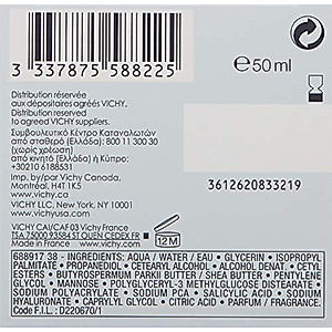 Vichy Aqualia Thermal Rich Face Cream Moisturizer for Dry and Extra-Dry Skin, Facial Moisturizer with Hydrating Natural Origin Hyaluronic Acid, Soothe and Moisturize, Paraben-Free