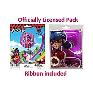 Vision Licensed 2 Pcs Miraculous Ladybug Large 20" Foil Balloons | New Colorful Design of Helium Balloon for Miraculous Birthday Theme Party