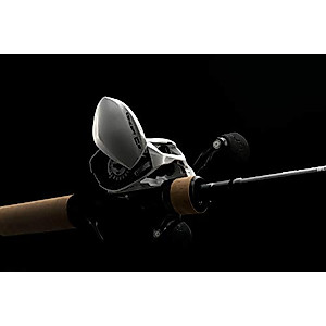 13 FISHING - Concept C2 - Low-Profile Baitcast Fishing Reel - 7.5:1 - Left Hand Retrieve (Fresh+Salt) - C2-7.5-LH, White