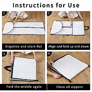 WSNIJFU Dress Garment Bag with Zip 1PC Foldable Waterproof Dustproof Wedding Evening Dress Covers Protector Bag for Wardrobe Storage and Travel (24x71 inch)