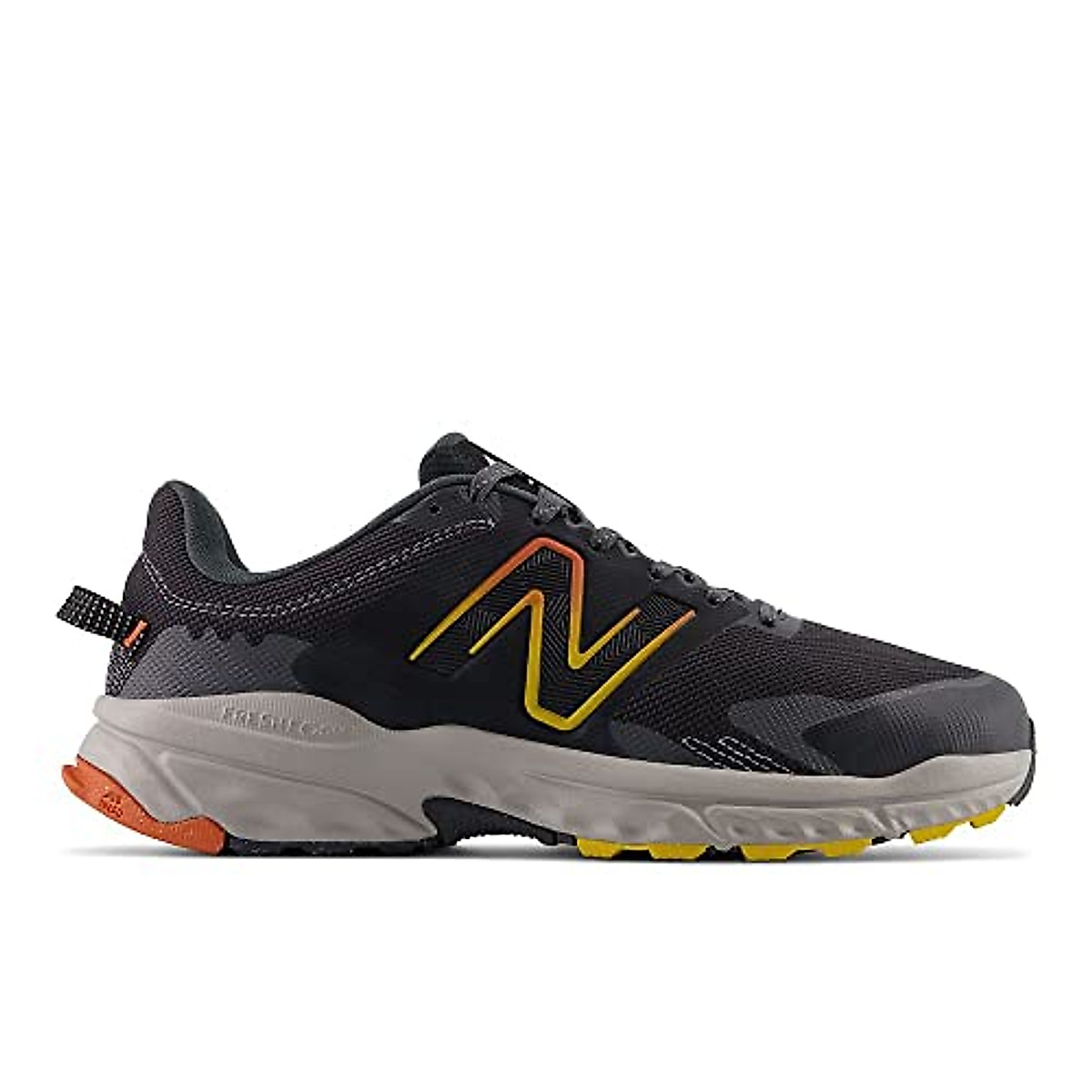 New Balance Men's Fresh Foam 510 V6 Trail Running Shoe, Black/Shadow Grey/Cayenne, 11
