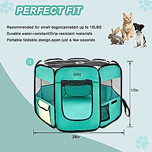 Aliparr Portable Pet Playpen,Dog Playpen Foldable Pet Exercise Pen Tents for Dogs/Cats/Rabbits/Pets,Cat Playpen Indoor/Outdoor Travel Camping Use with Carry Case