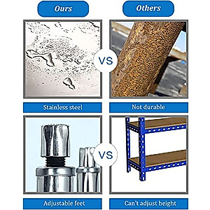 Commercial Kitchen Work Catering Table for Hotel, Kitchen Worktable Stainless Steel Table Heavy Duty Table Commercial Work Table with Undershelf and Adjustable Feet for Restaurant Rack (Size : 100x50