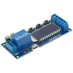 XINGYHENG One Channel Time Relay Module Delay Controller Board Trigger Delay-off Cycle Timing Circuit Switch Module Display Relay Expansion Plate Load Controlled for Micro USB 5V Power Supply