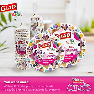 Glad for Kids Disney Mickey & Friends 9oz Paper Cups with Polka Dots Design | Polka Dot Mickey & Friends Paper Cups for Everyday Use, Kids Cups | Small 9oz Paper Cups 24 Ct