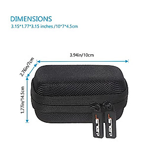 JSVER Case For GoPro Carrying Case for GoPro Hero 10, Hard Shell Travel Storage Case for Hero 11/10/9/8/7/6/5/4/3, Osmo Action 3, AKASO EK7000, Campark ACT74, YI Action Camera (Black)