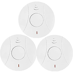 3 Pack Photoelectric Smoke and Carbon Monoxide Detector, Smoke Alarm Sealed-in 10 Year Lithium Battery-Operated (White)