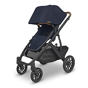 Vista V2 Stroller - NOA (Navy/Carbon/Saddle Leather) + MESA Infant Car Seat - Jake (Black)