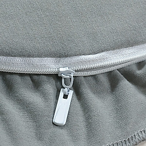 ABREEZE Baby Cotton Play Mat Soft Crawling Mat Detachable Washable Game Blanket Floor Playmats Kids Infant Child Activity Round Rug Home Room Decor,Light Grey