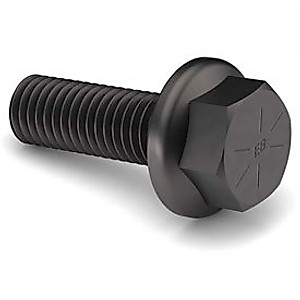 5/8"-11x2 (FT) Indented Hex Flange Screw (Frame Bolt) Grade 8, Black Phos & Oil (inch) (Quantity: 120)