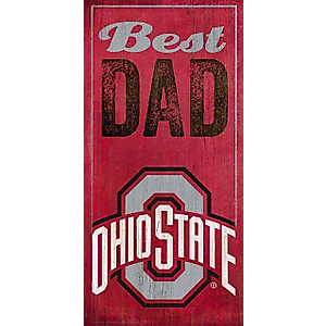 Fan Creations Ohio State University Best Dad Sign, Multicolored