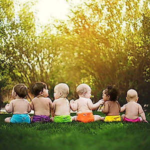 Kanga Care Rumparooz Cloth Diaper Reusable One Size Pocket Diaper with Patented Inner Double Gusset Adjustable 4 Sizes in 1 Diaper + 2 pcs Microfiber Insert Soaker (6-40+ lbs) - Clyde