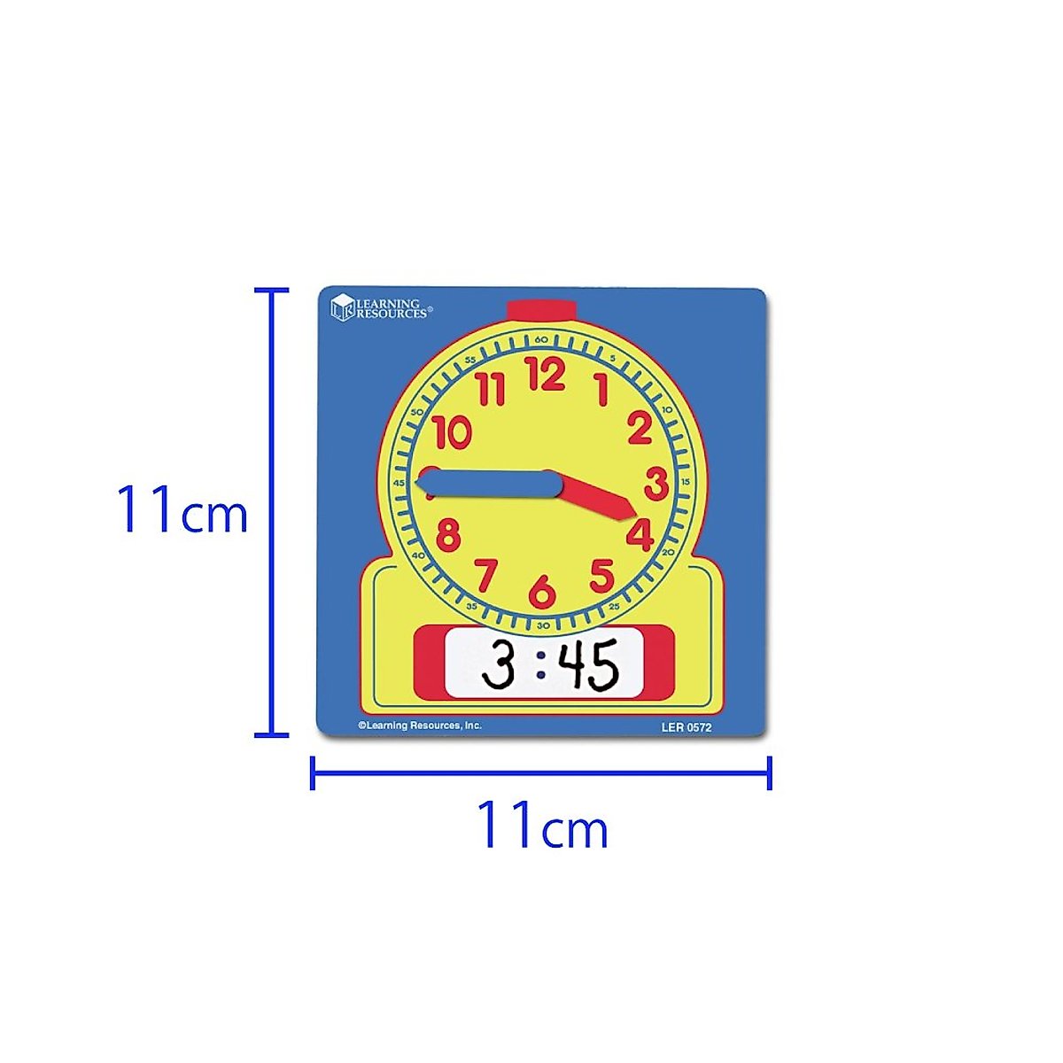 Learning Resources Write and Wipe Student Clocks, Help Kids Practice Time, Clocks for Kids, Write and Wipe Clocks, Homeschool, Classroom, Set of 10