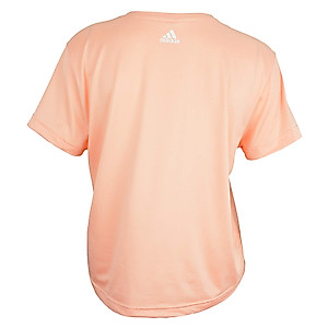 ADIDAS Women's Badge of Sport Graphic Tee, Glow Pink Large