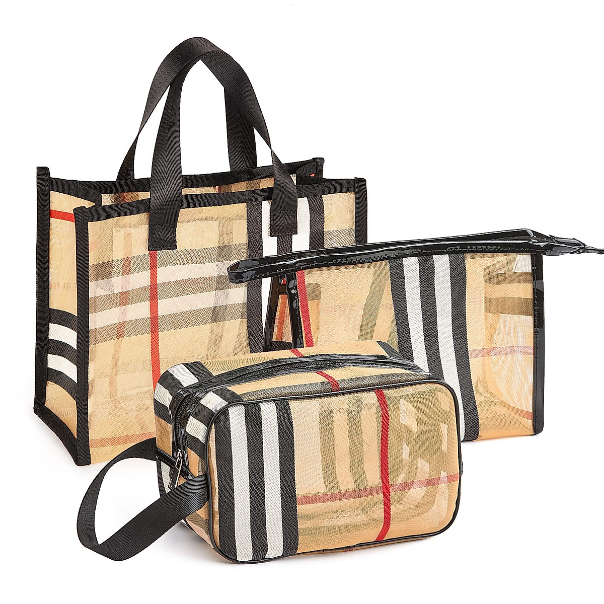 kancehinage Nail Polish Organizer Bag, Double Layer Large Nail Polish Organizers Case Portable Carrying Bag 3