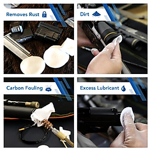 1000PCS Gun Cleaning Patches - 2 1/2" Square Gun Cleaning Cloth, Lint-Free Gun Cloth, Absorbent Gun Wipes, Fits Caliber .40-.50 / 12-20 Gauge - Gun Cleaning Supplies, Gun Patches for Cleaning Guns