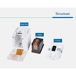 mini handheld color printer (m-brush) wireless bluetooth portable printer the world's smallest mobile color printer with standard ink cartridge