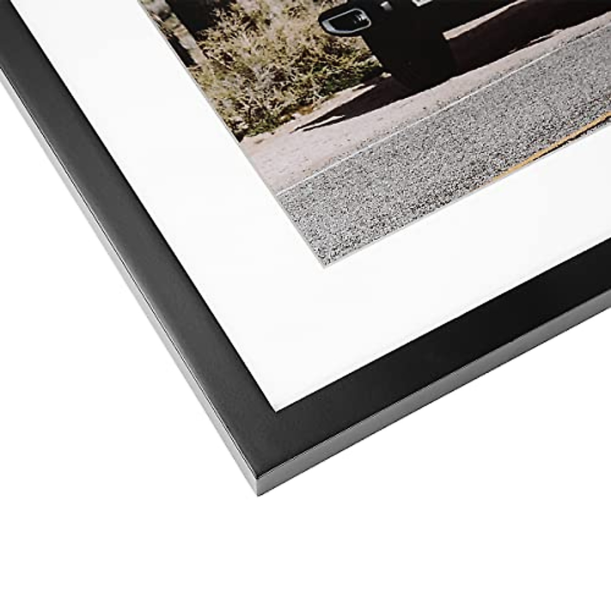 skyDrama Solid Wood 20x24 Picture Frame Black, Display 16x20 Photo without Mat or 20x24 Poster with Mat, Light Weight High Transparent Wooden 20by24 Frame for Wall - 20"x24"/Black/1Pack