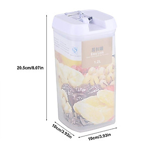 Food storage containers with lids airtight, Plastic Cereal Container Cereal Dispensers for Kitchen Organization and Storage(L)