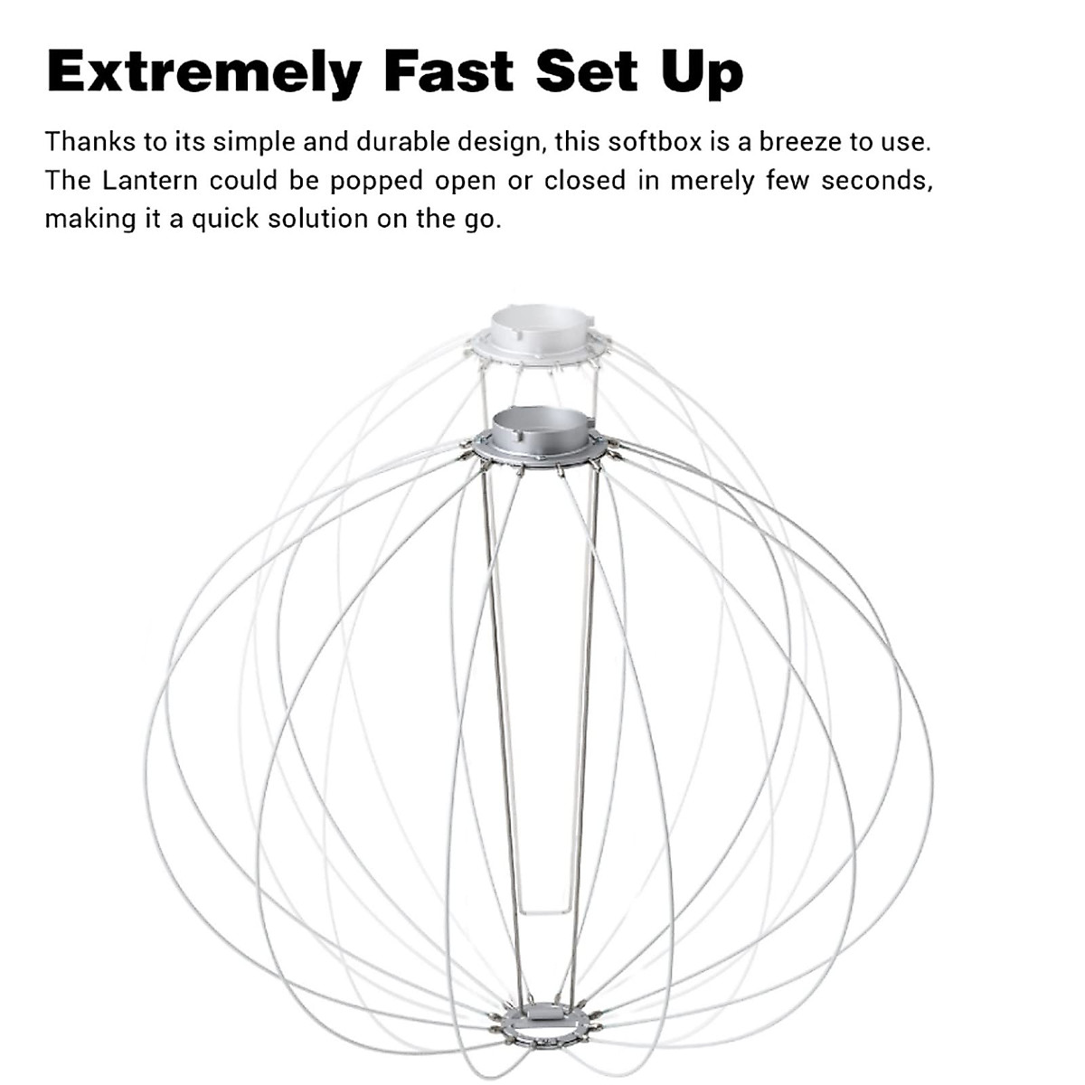 GODOX CS-50D Lantern Softbox 50cm/20inch Omni-Directional Light Modifier Bowens Mount for Godox SL60W SL150 II, UL150, VL150 Light for Video Recording, Live Streaming, and Film Making