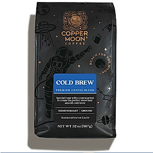 Copper Moon Ground Coffee, Medium Roast, Cold Brew Special Blend, 32 Oz