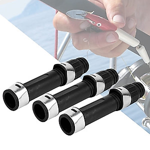 3pcs Reel Seat,Fishing Reel Seat,Spinning Fishing Rod Reel Seat,Black ACS Corrosion Resistant Fishing Rod Reel Seat for Seawater and Freshwater,Fishing Tackle Accessory(16#), spinning rod reel se
