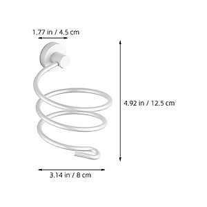 Ipetboom Blow Dryer Stand Hair Dryer Stand No Drilling Dryer Hanger Wall Mount Hair Dryer Rack Blow Dryer Organizer Hair Dryer Holder Wall Mounted Hair Blow Dryer Holder Pendant Storage