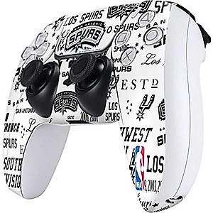 Skinit Gaming Decal Skin compatible with PS5 and compatible with PS5 Digital Edition DualSense Controller - Officially Licensed NBA San Antonio Spurs Historic Blast Design