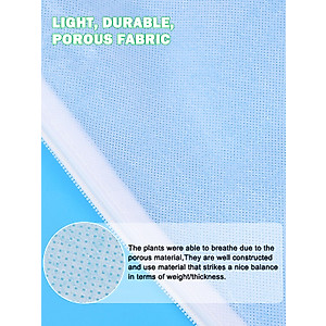 Abimars Plant Covers Freeze Protection Jacket 1.77 oz/yd², 3.2ft x 3.2ft Reusable Winter Drawstring Plant Covers with Zipper, Frost Cloth Plant Freeze Protection, 2 Pack