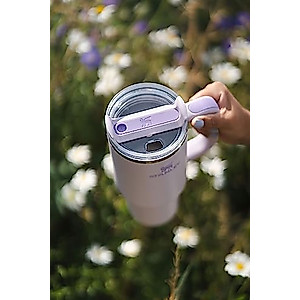 Stanley Quencher H2.0 FlowState Stainless Steel Vacuum Insulated Tumbler with Lid and Straw for Water, Iced Tea or Coffee, Smoothie and More, Orchid, 40 oz