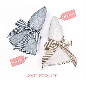 SOMALER Sun Hats for Women Roll-up Wide Brim Summer Beach Hat Foldable Floppy Cotton Hat