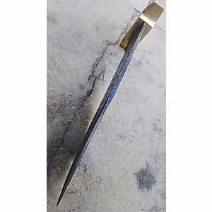 Unique Blades DAMASCUS STEEL FULL TANG/FLINT KNAPPED FINISH/BLANK BLADE FOR KNIFE MAKING