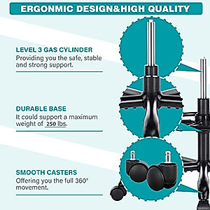 Tall Office Chair, Drafting Chair, Standing Desk Chair, High Adjustable Office Mesh Chair, Ergonomic Counter Height Computer Rolling Chair with Flip-up Armrests and Foot-Ring for Bar Height Desk