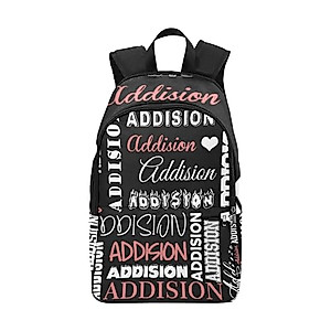 Deargifts Custom Name Backpack for Girls Boys Kids Personalized School Backpack Bookbag Travel Bag