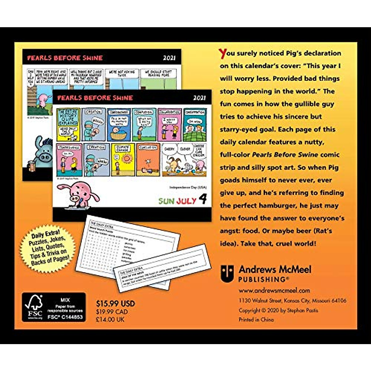 Pearls Before Swine 2021 Day-to-Day Calendar